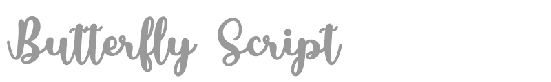 Butterfly Script Font | wfonts.com - download free
