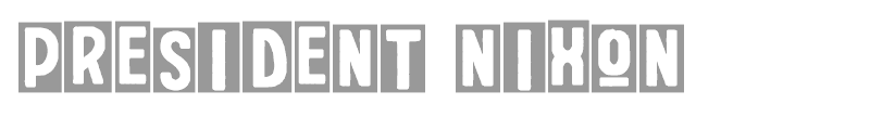 President Nixon Font | wfonts.com - download free