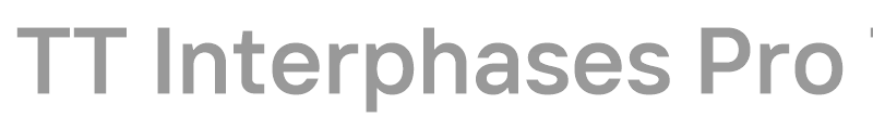 TT Interphases Pro Font | wfonts.com - download free
