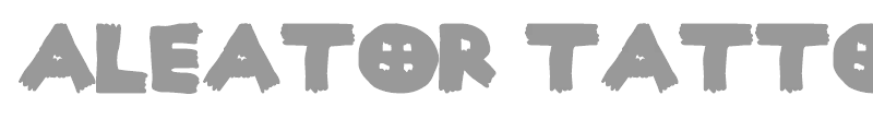 Aleator Tattoo Parlour Font | wfonts.com - download free