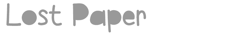 Lost Paper Font | wfonts.com - download free