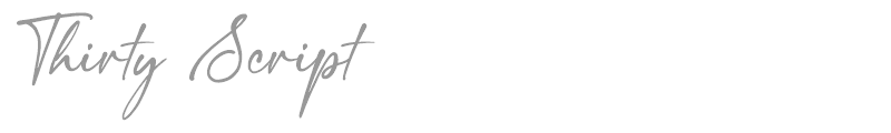 Thirty Script Font | wfonts.com - download free