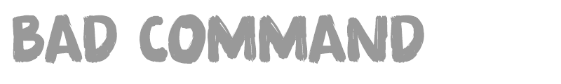 Bad Command Font | wfonts.com - download free