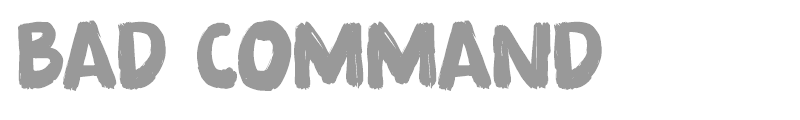 Bad Command Font | wfonts.com - download free