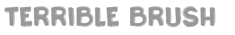 Terrible Brush Font | wfonts.com - download free