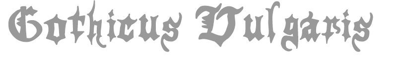 Gothicus Vulgaris Font | wfonts.com - download free