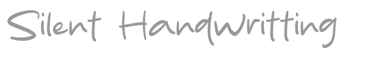 Silent Handwritting Font | wfonts.com - download free