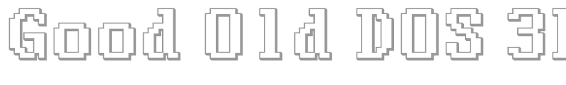 Good Old DOS Font | wfonts.com - download free