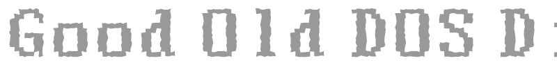 Good Old DOS Font | wfonts.com - download free