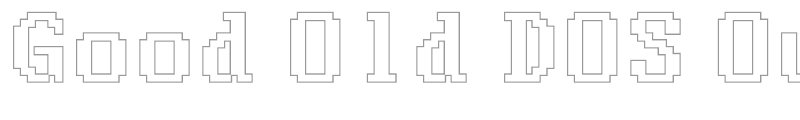 Good Old DOS Font | wfonts.com - download free