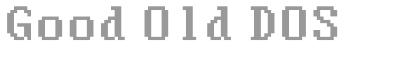 Good Old DOS Font | wfonts.com - download free