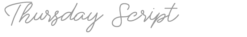 Thursday Script Font | wfonts.com - download free
