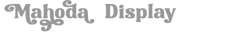 Mahoda Display Font | wfonts.com - download free