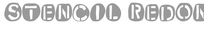 Stencil Redondo Font | wfonts.com - download free