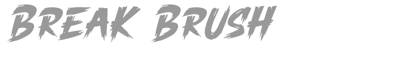Break Brush Font | wfonts.com - download free