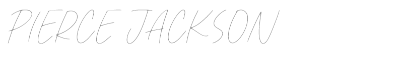 Pierce Jackson Font | wfonts.com - download free