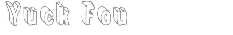 Yuck Fou Font | wfonts.com - download free