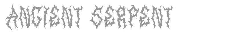 Ancient Serpent Font | wfonts.com - download free