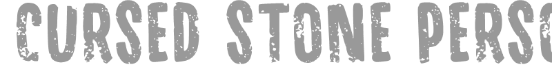 Cursed Stone Font | wfonts.com - download free