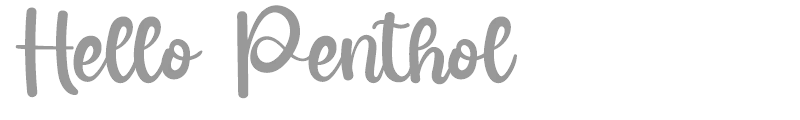 Hello Penthol Font | wfonts.com - download free