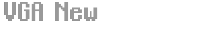 VGA New Font | wfonts.com - download free