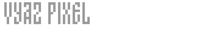 Vyaz Pixel Font | wfonts.com - download free