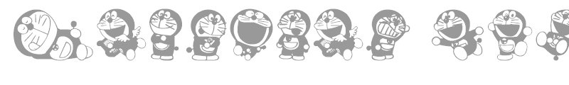 Doraemon Mix Font | wfonts.com - download free