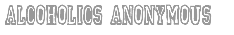 Alcoholics Anonymous Font | wfonts.com - download free