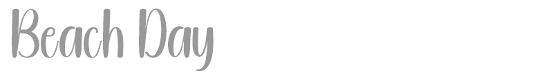 Beach Day Font | wfonts.com - download free