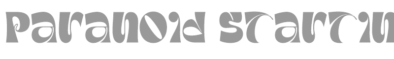 Paranoid Starting Font | wfonts.com - download free