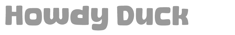 Howdy Duck Font | wfonts.com - download free