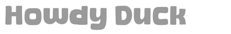 Howdy Duck Font | wfonts.com - download free