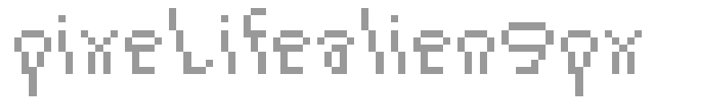 Pixe Life Alien Font | wfonts.com - download free