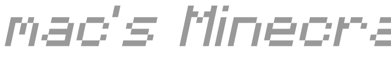 Mac's Minecraft Font | wfonts.com - download free