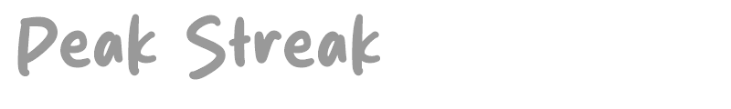 Peak Streak Font | wfonts.com - download free