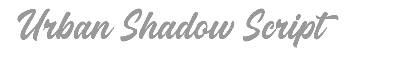 Urban Shadow Script Font | wfonts.com - download free