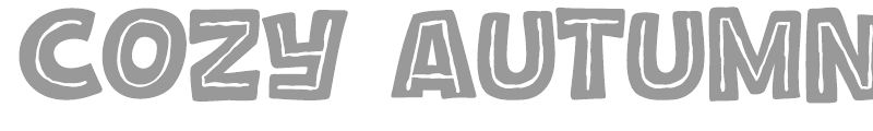 Cozy Autumns Font | wfonts.com - download free