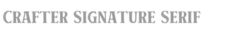 Crafter Signature Serif Font | wfonts.com - download free